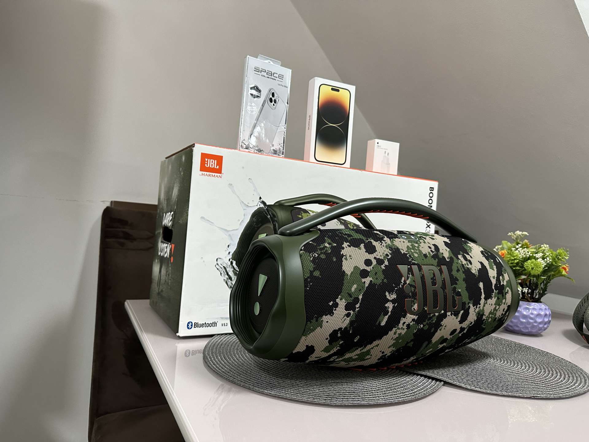 IPHONE 14 PRO MAX + JBL BOOMBOX 3 ou 6.000 mil :: Dannilo Wrso